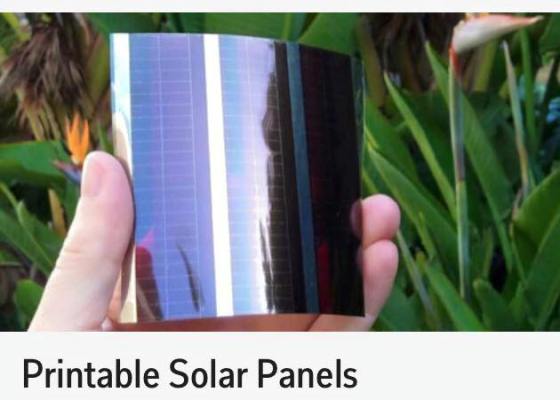 New printable solar cell | Solar Smile Knowledge