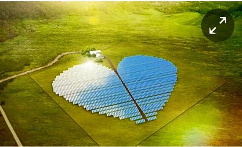 Solar PV plant shaped heart | Solar Smile Knowledge